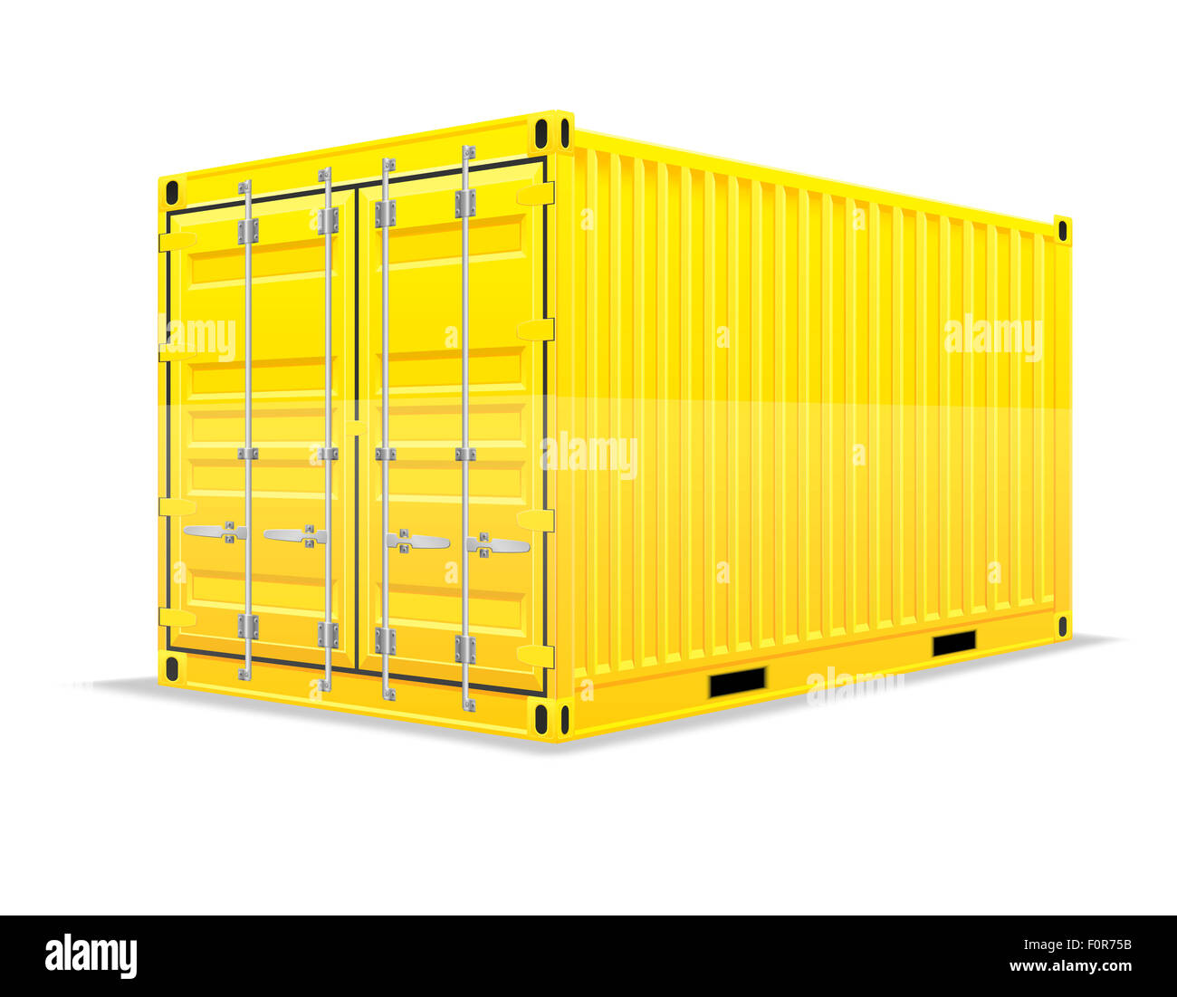 cargo container illustration isolated on white background Stock Photo ...