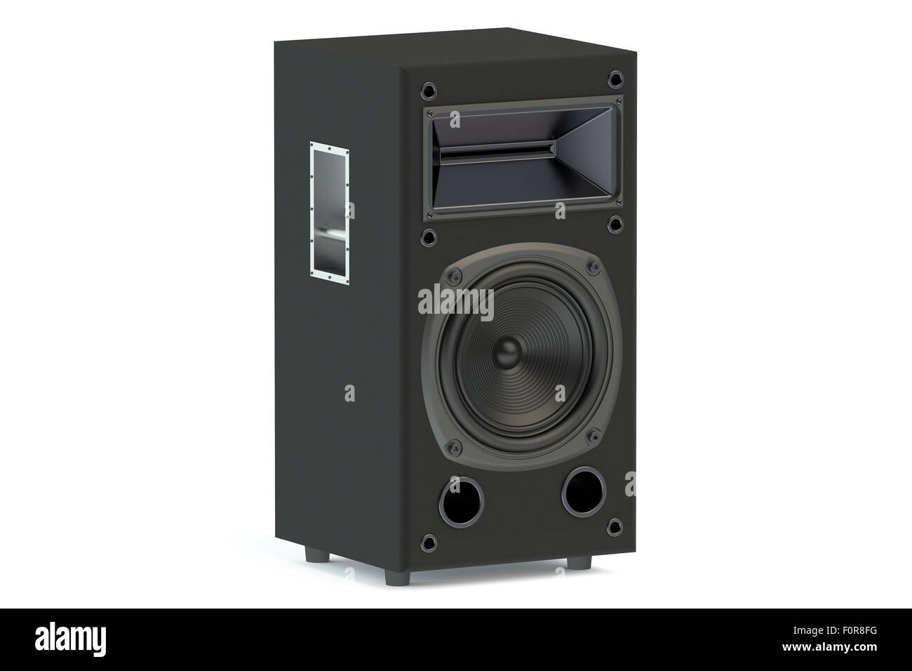 concert loudspeaker isolated on white background Stock Photo - Alamy