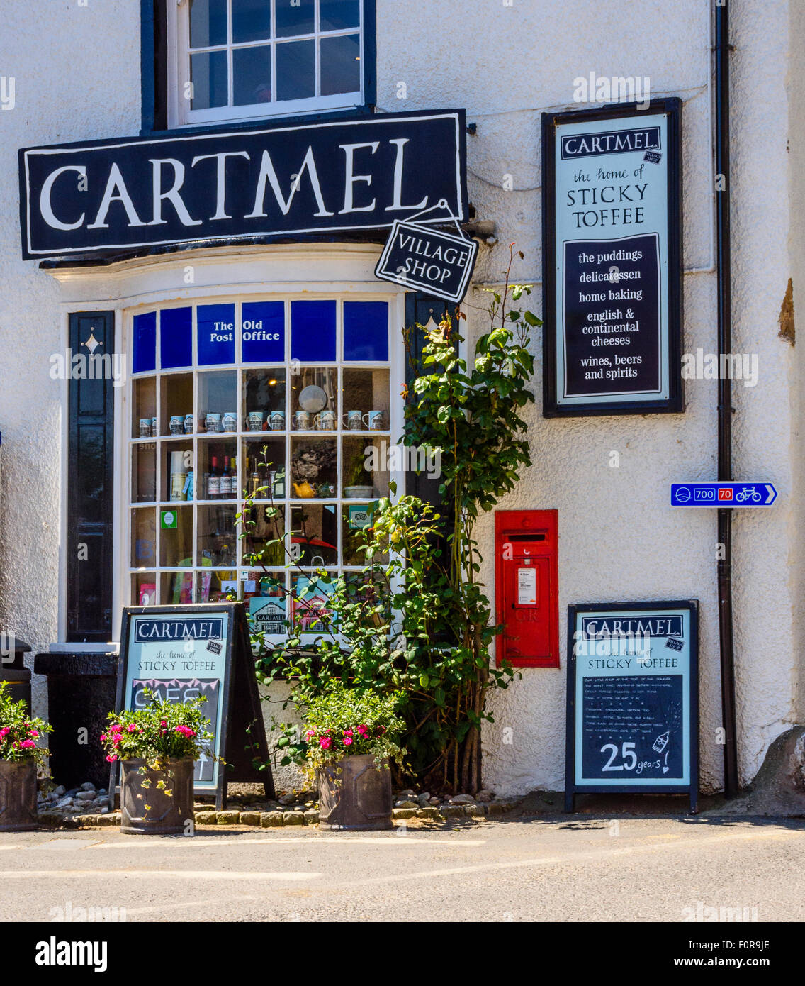 Cartmel village shop the home of sticky toffee pudding hi-res stock ...