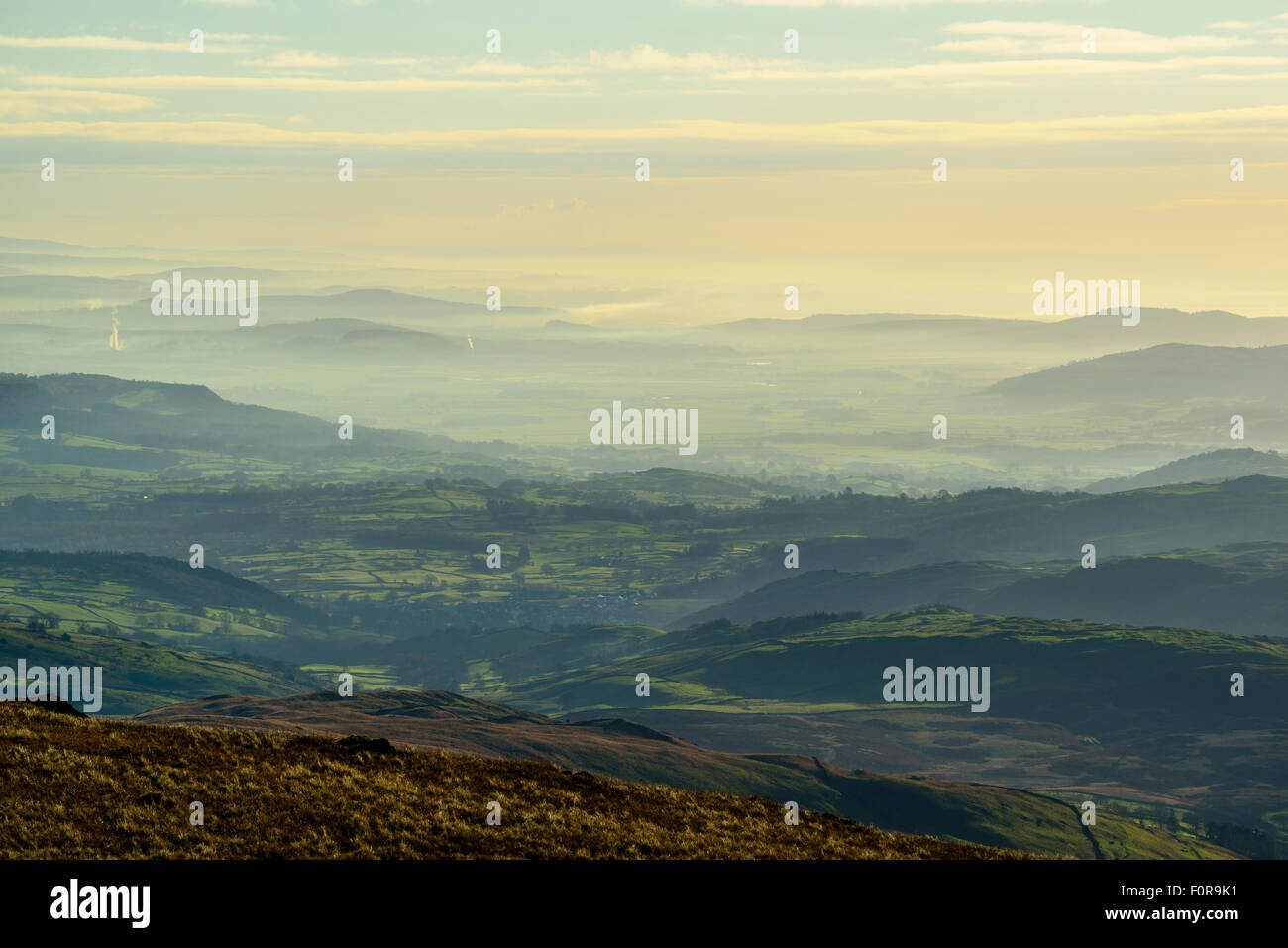 Temperature inversion over southern Lake District and Cumbria from ...