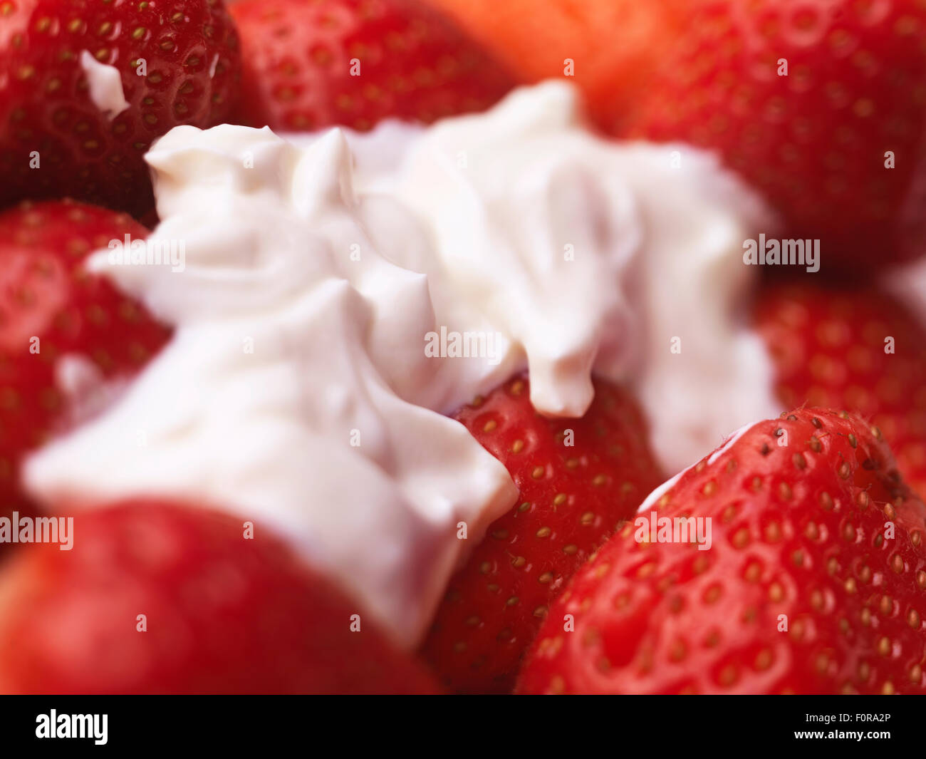 Ripe strawberry cream on hi-res stock photography and images - Alamy