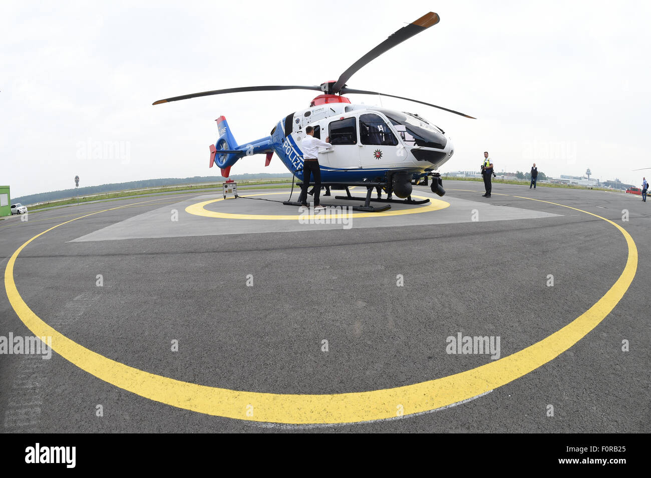 Hanover, Germany. 20th Aug, 2015. A new police helicopter of the type H ...