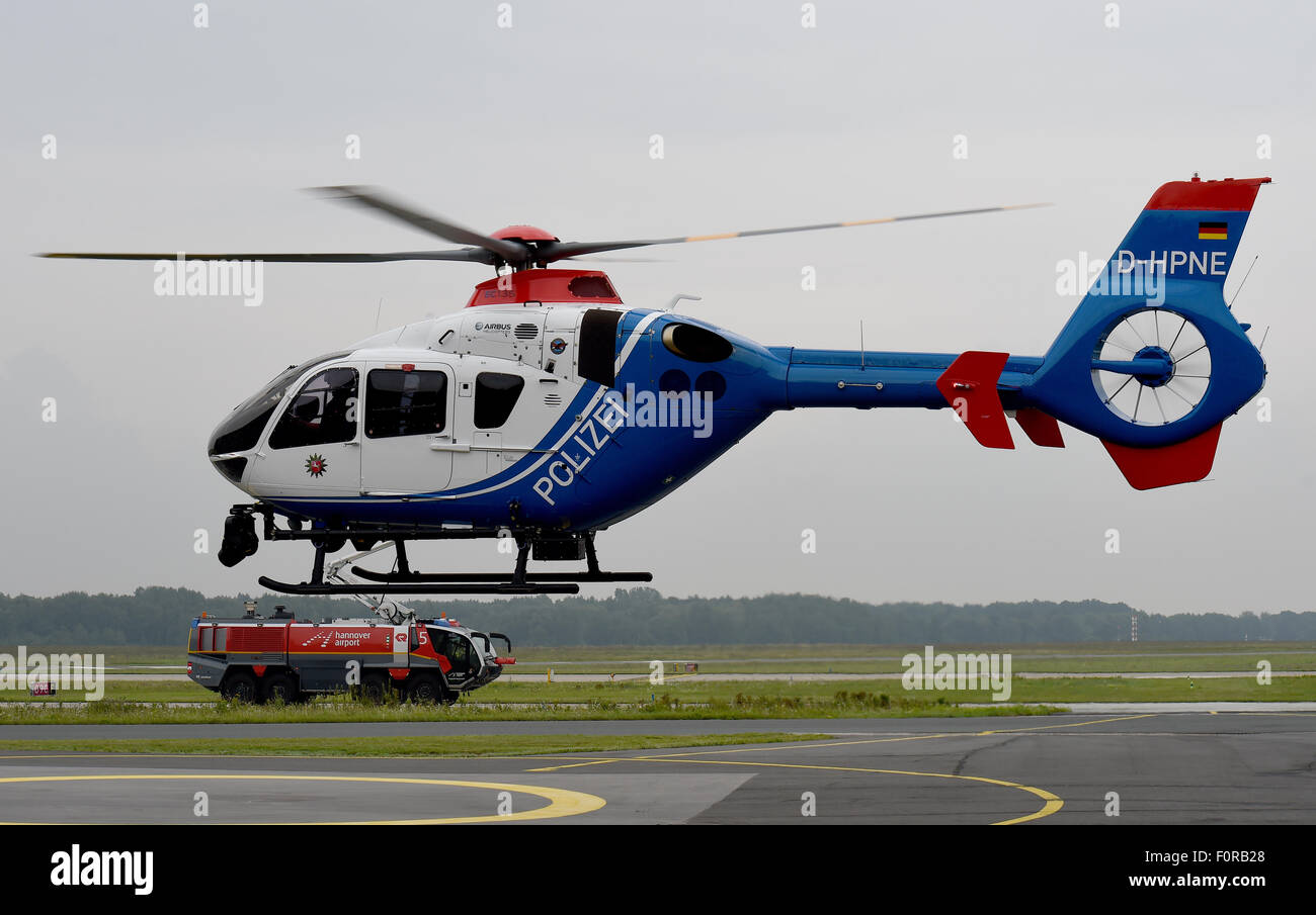 Hanover, Germany. 20th Aug, 2015. A new police helicopter of the type H ...