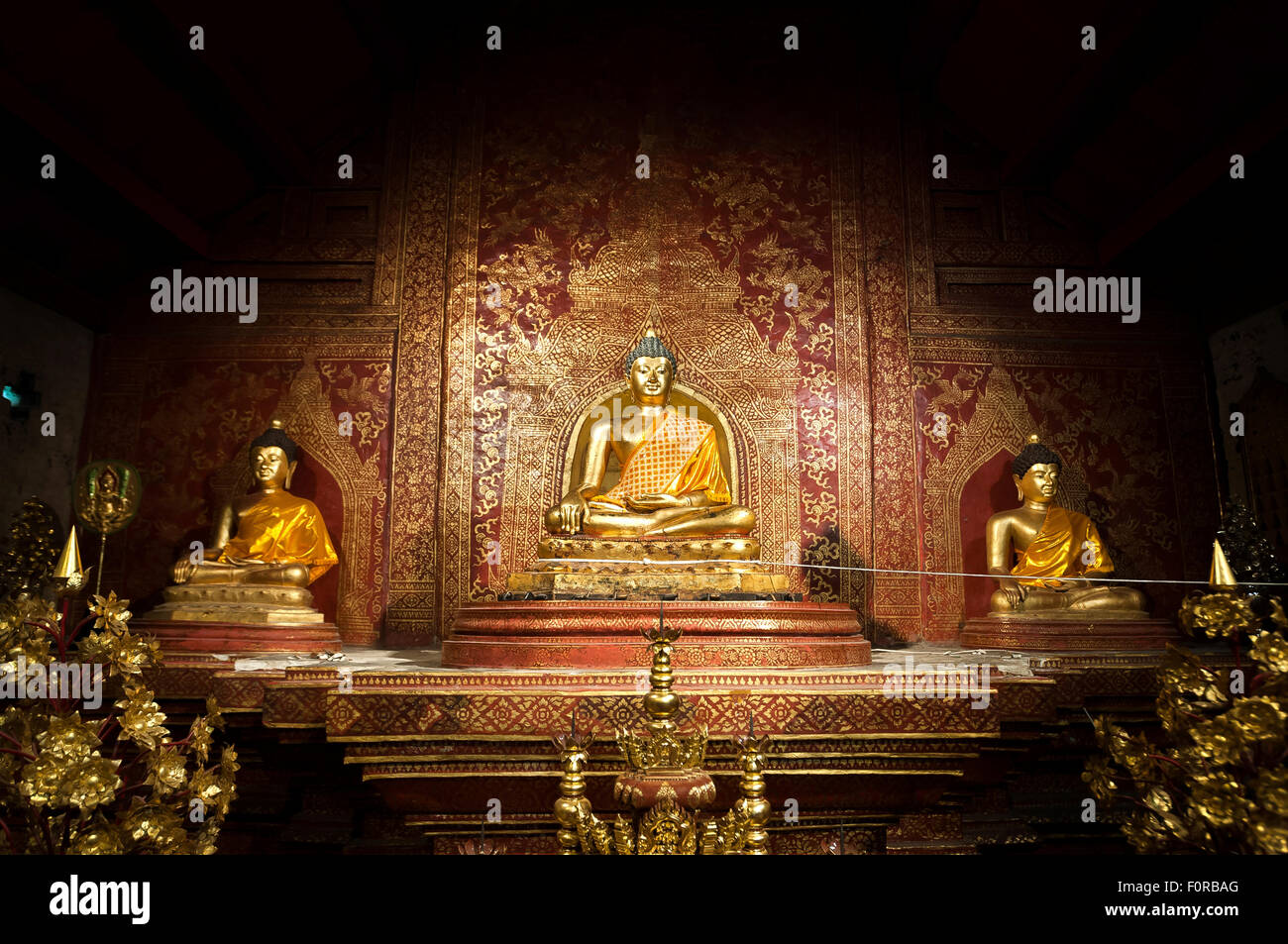 Phra Singh Buddha at Wat Phra Singh, Chiang Mai, Thailand Stock Photo ...