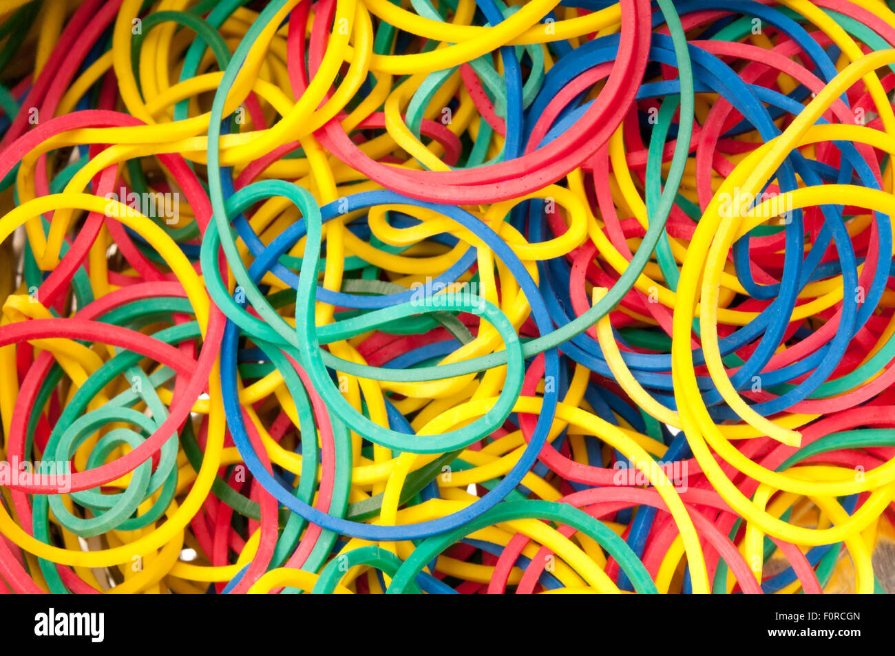 colorful rubber bands Stock Photo - Alamy