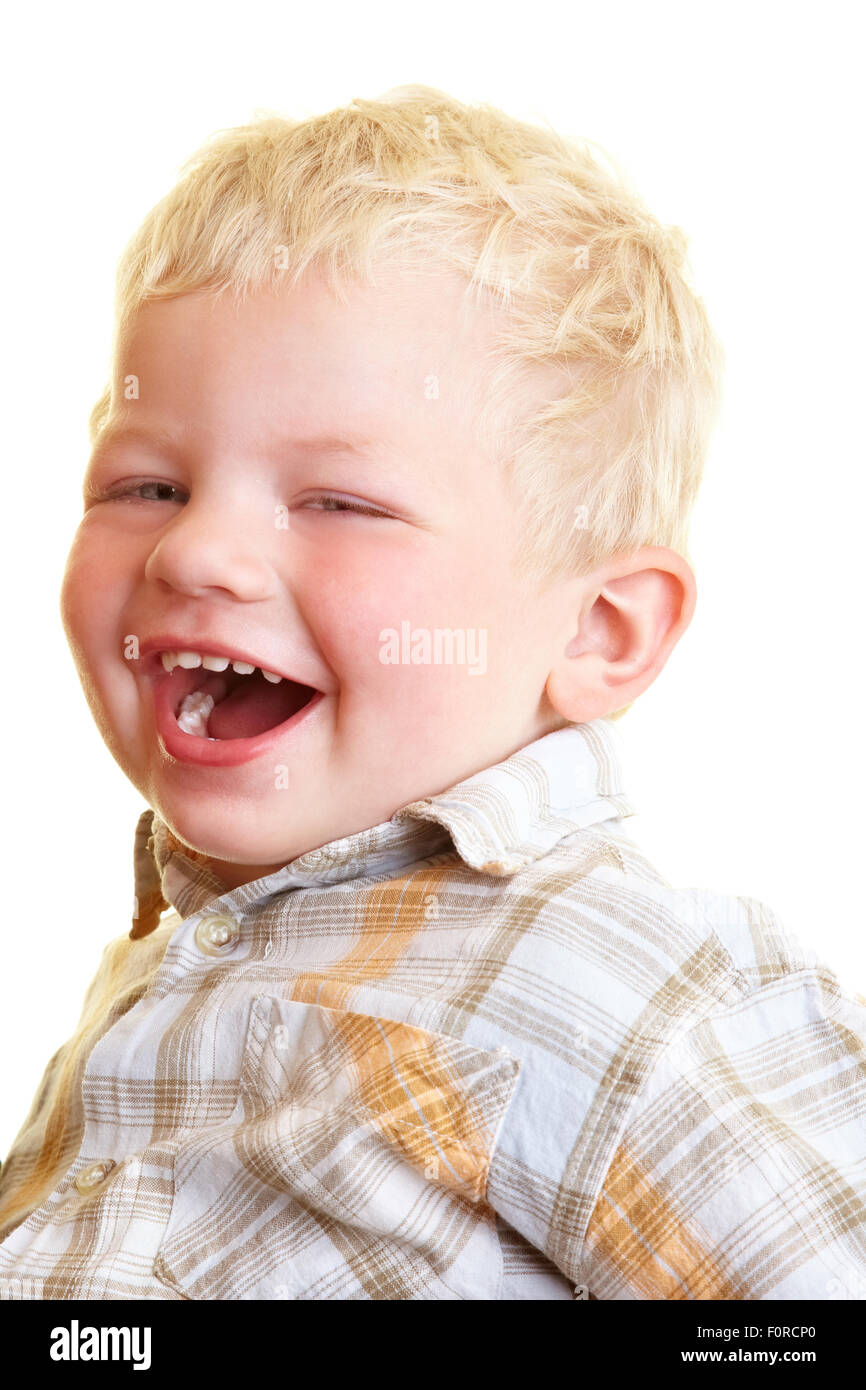 Laughing toddler head cutout hi-res stock photography and images - Alamy