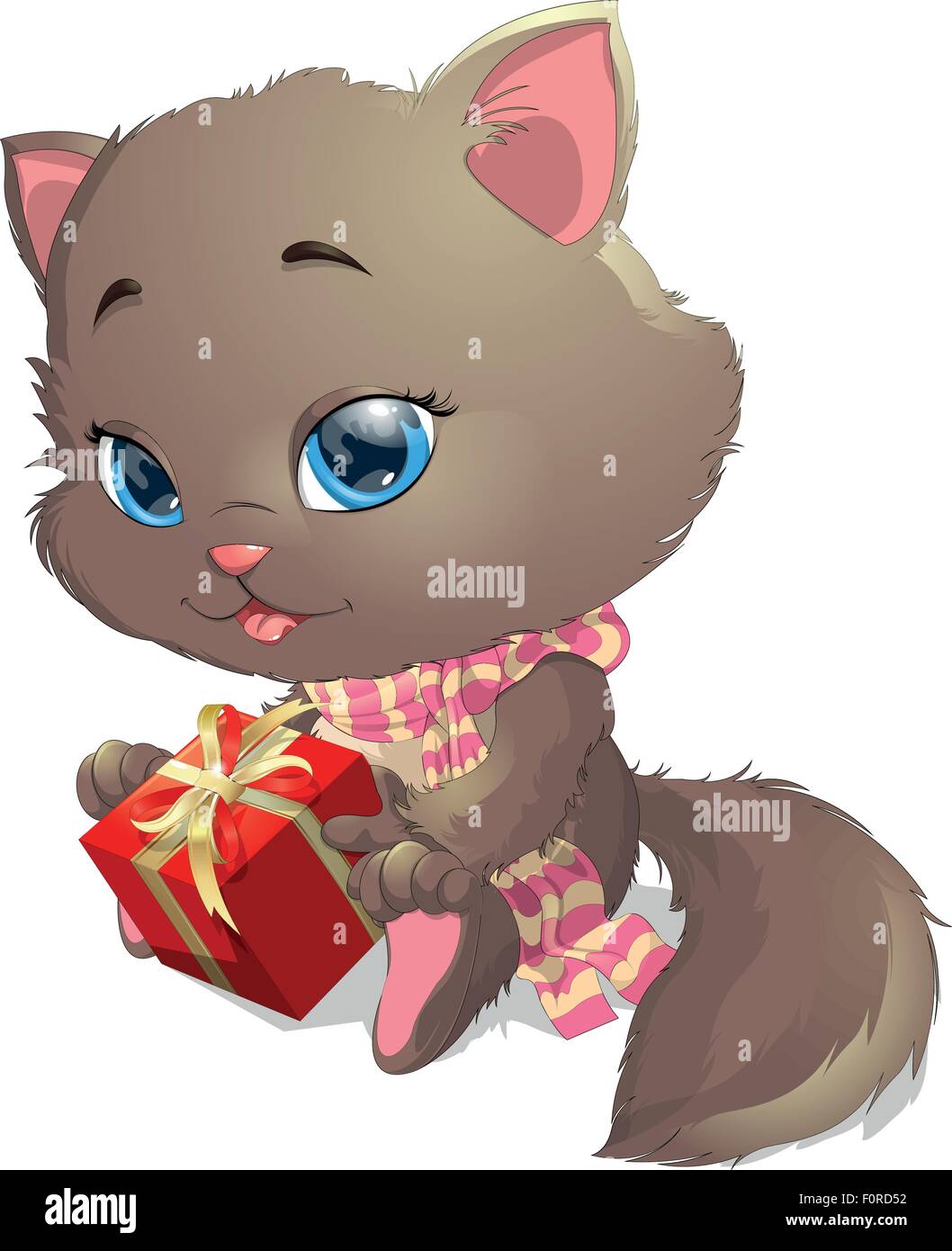 cats and podarok Stock Vector Image & Art - Alamy