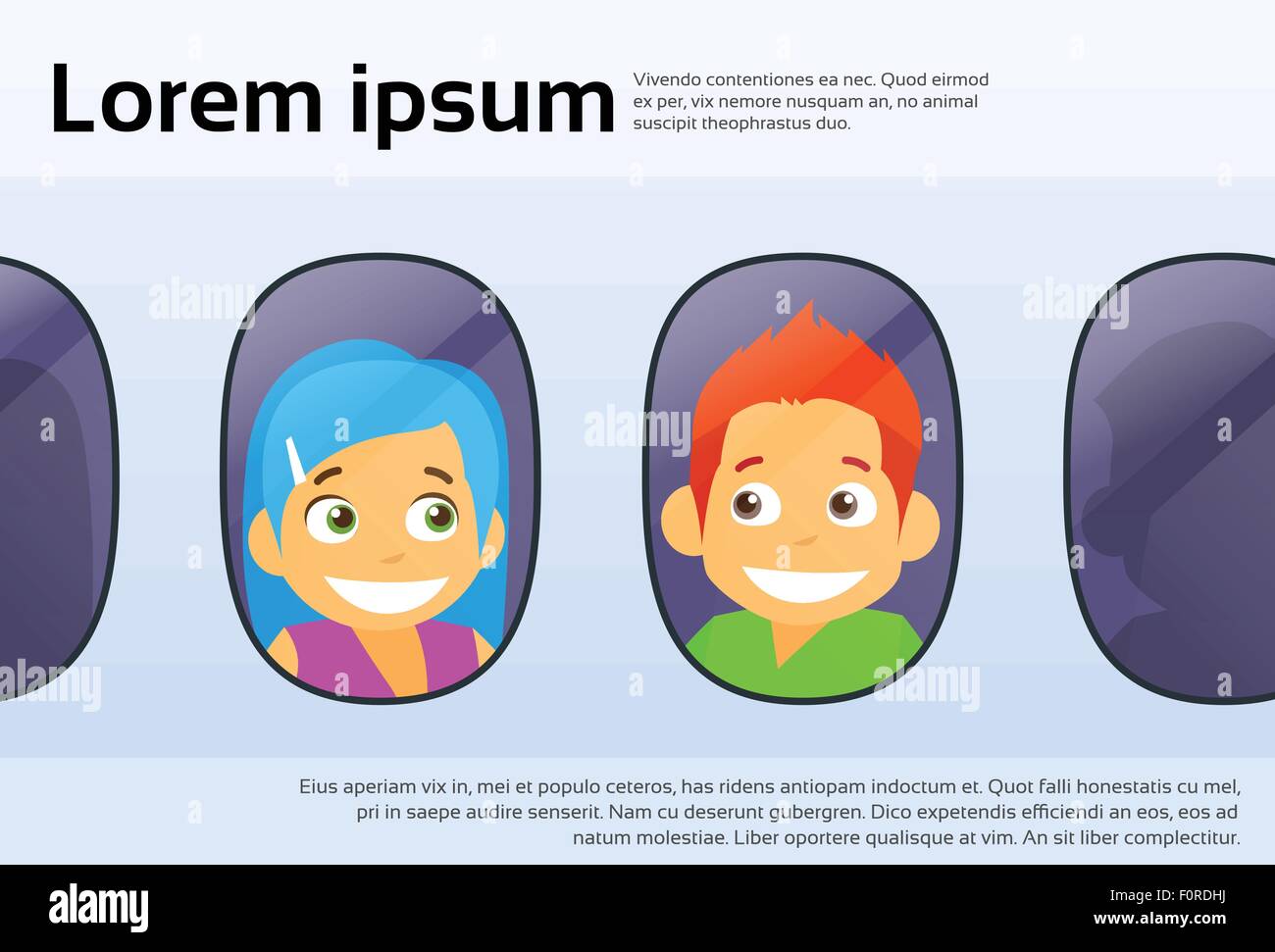 Airplane woman smile traveler Stock Vector Images - Alamy