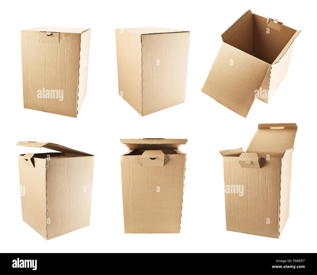 Cardboard box package isolated Stock Photo - Alamy