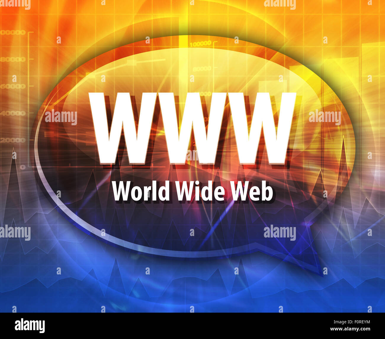 Speech bubble illustration of information technology acronym ...