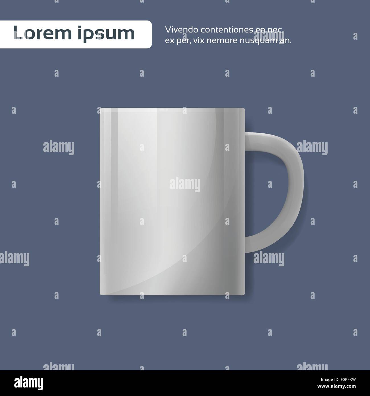 Blank Empty White Coffe Cup Mug Stock Vector Image & Art - Alamy