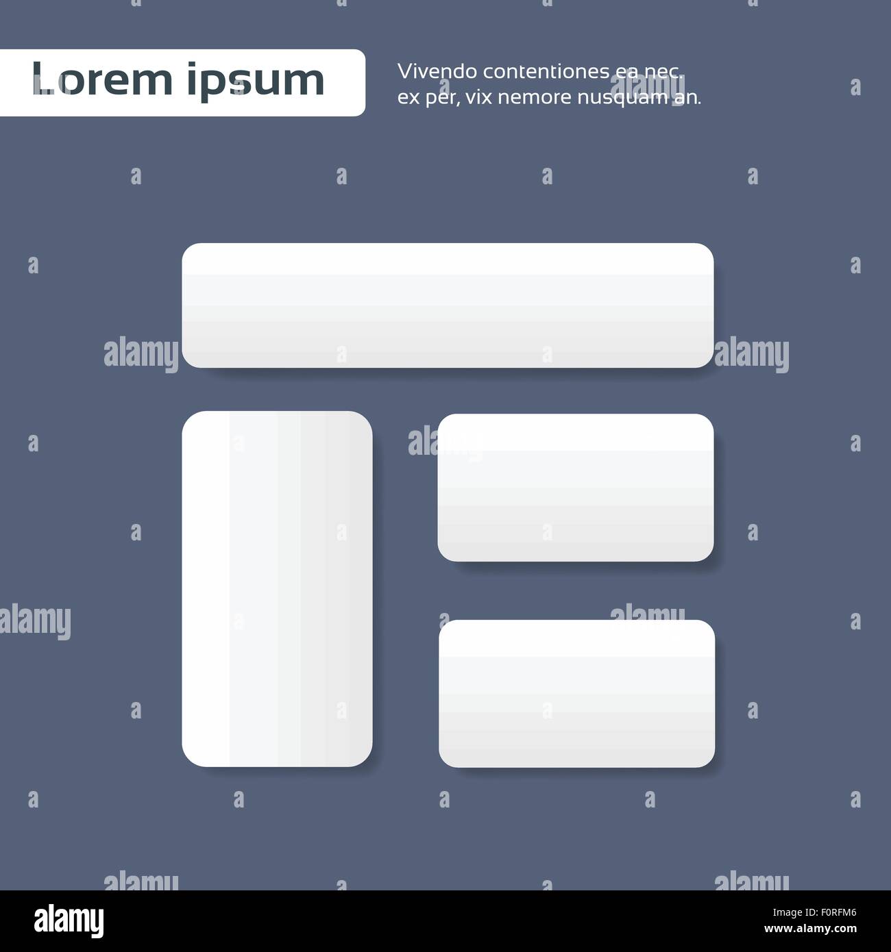 Blank Empty Business Card Set Paper Banner Flyer Stock Vector Image ...