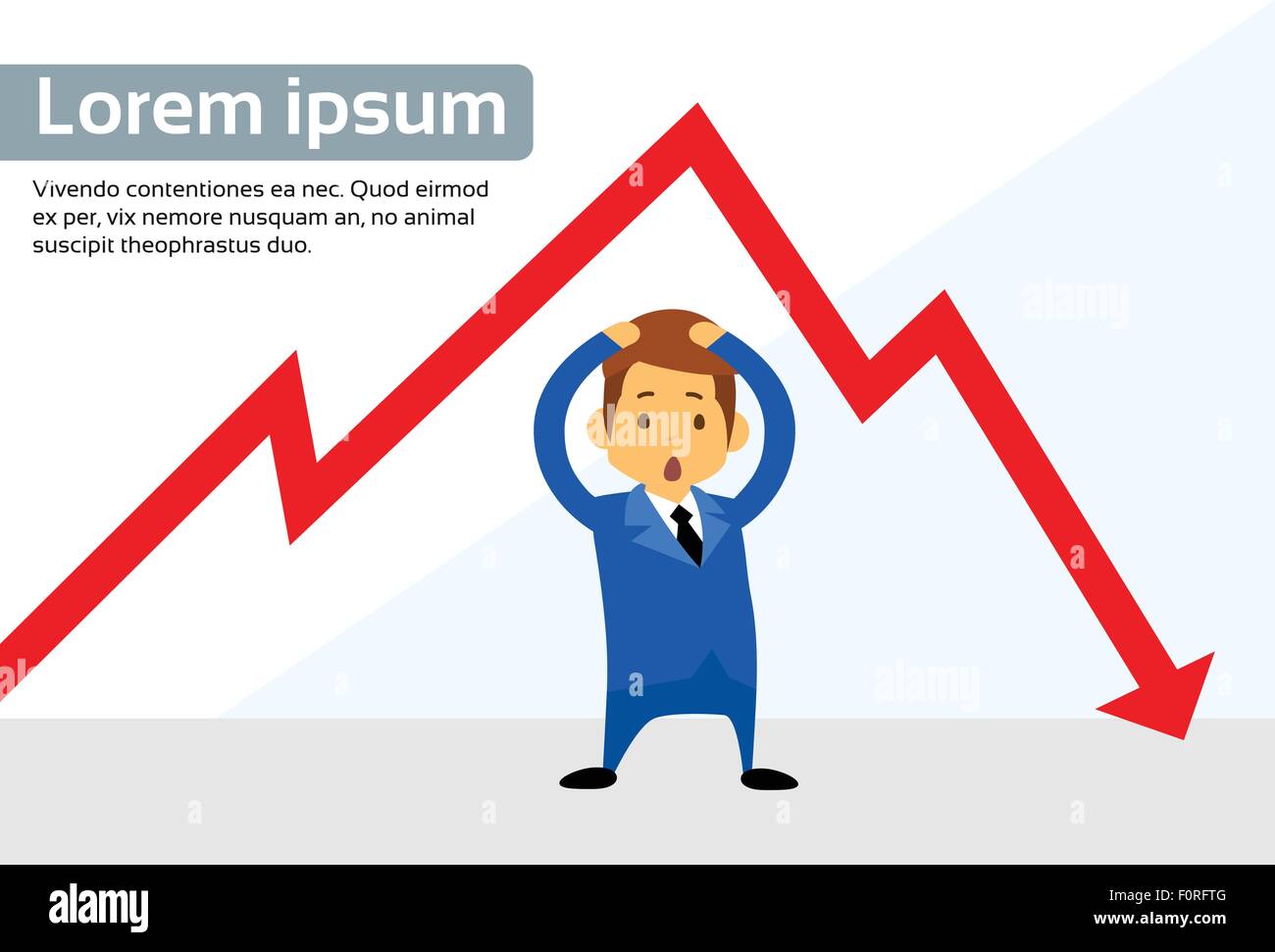 Red negative statistic chart Stock Vector Images - Alamy