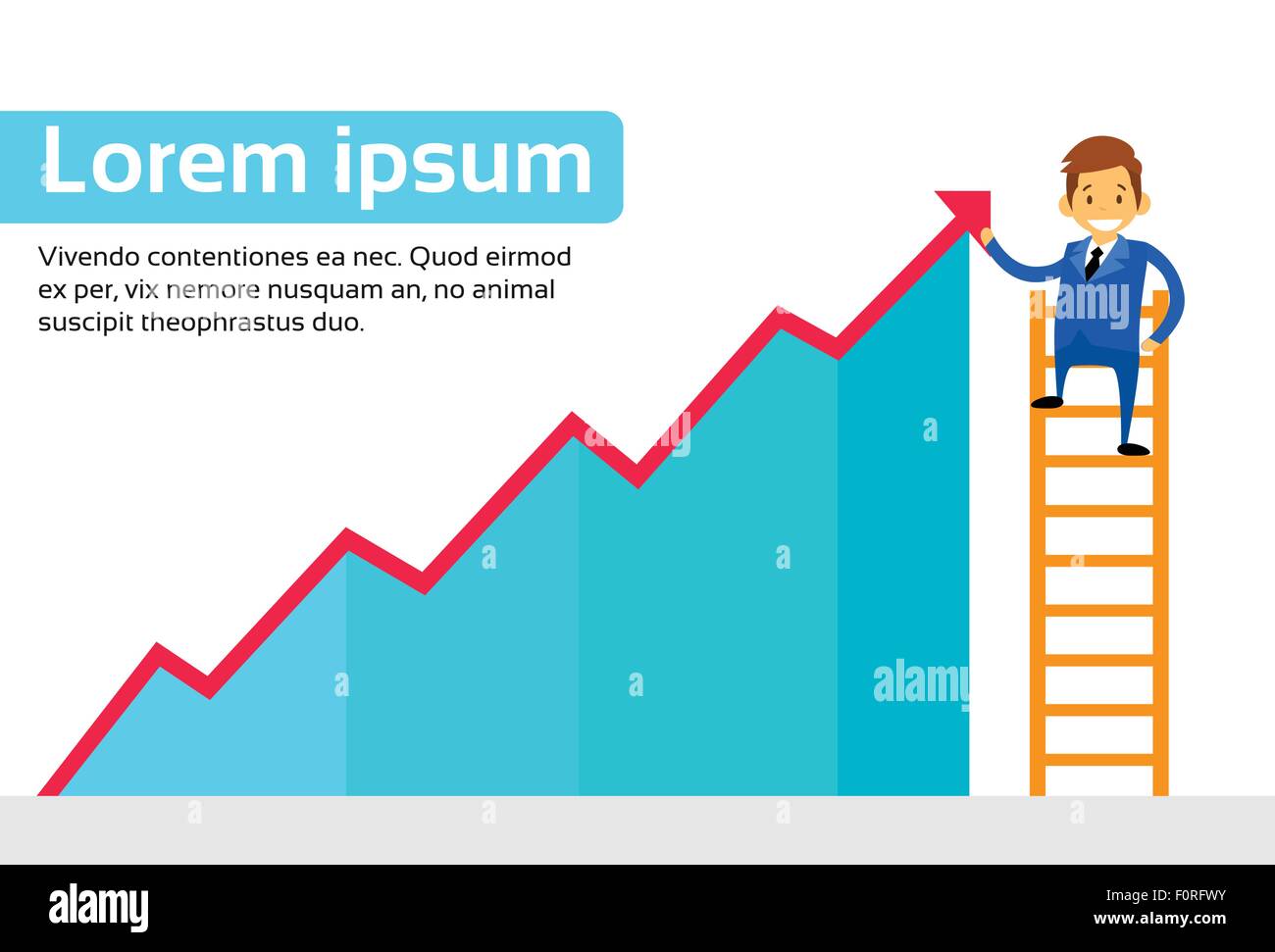 Climbing steps graph Stock Vector Images - Alamy