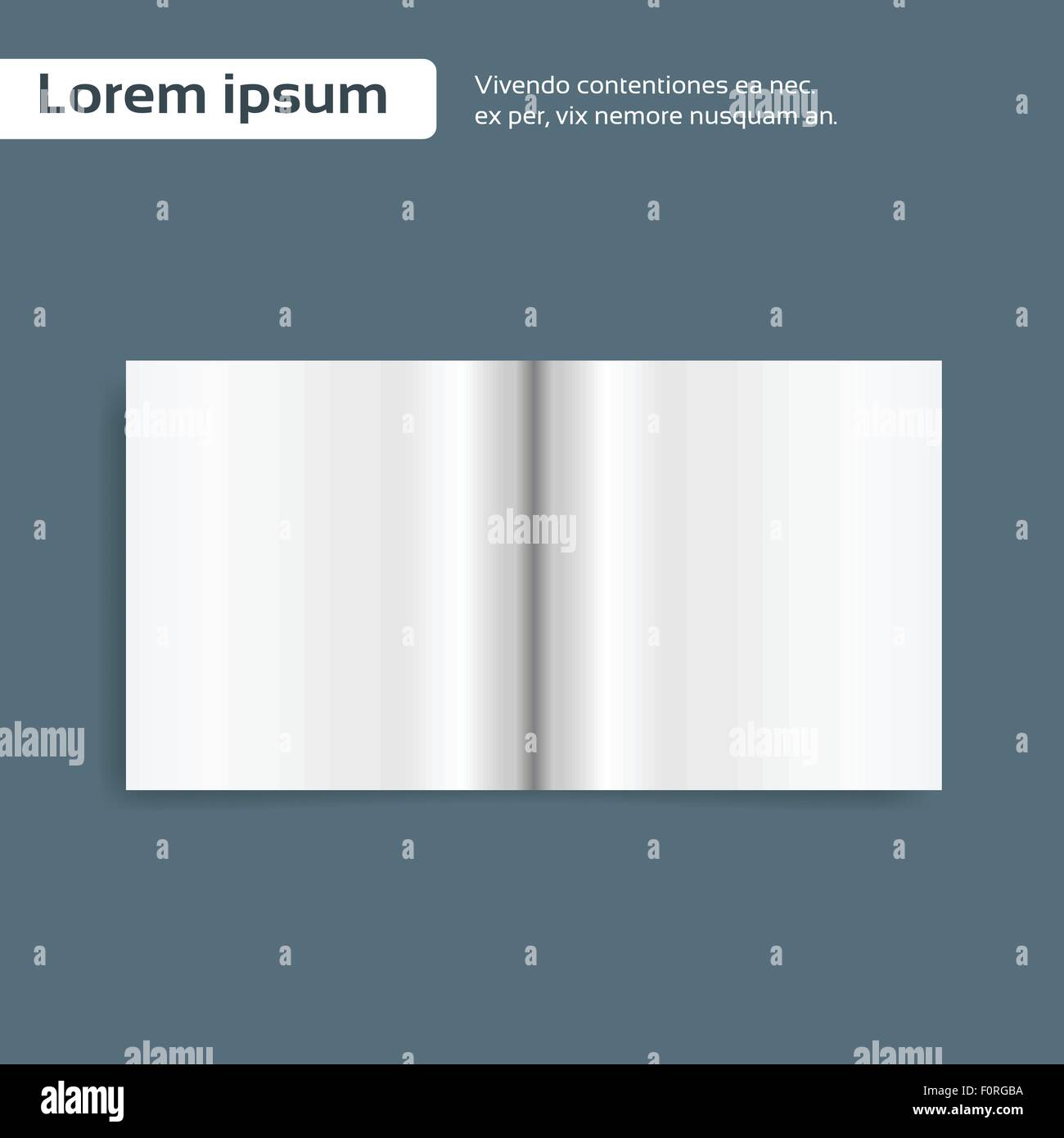 Magazine Open Page Book Blank Empty Sheet Stock Vector Image & Art - Alamy