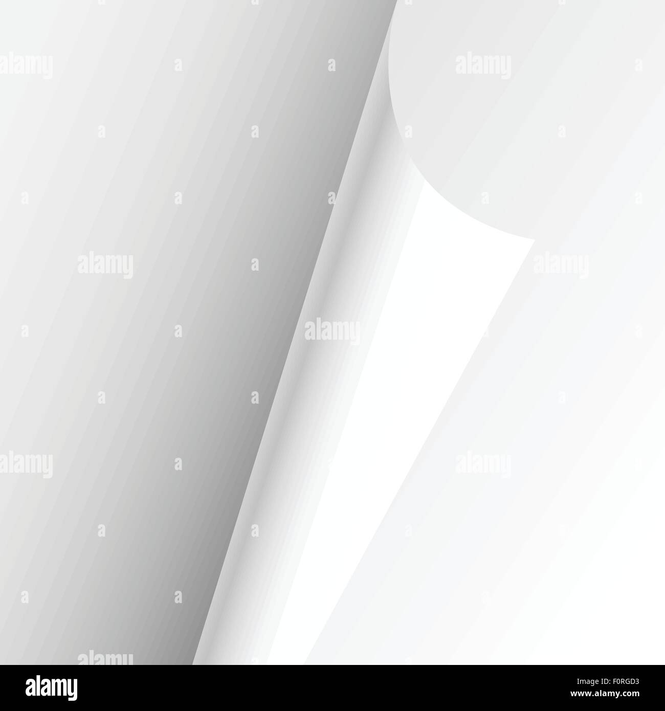 Blank Paper Sheet Curl Corner, Empty Page Bend Vector Stock Vector ... Blank Paper Sheet Curl Corner, Empty Page Bend Vector Stock Vector ...