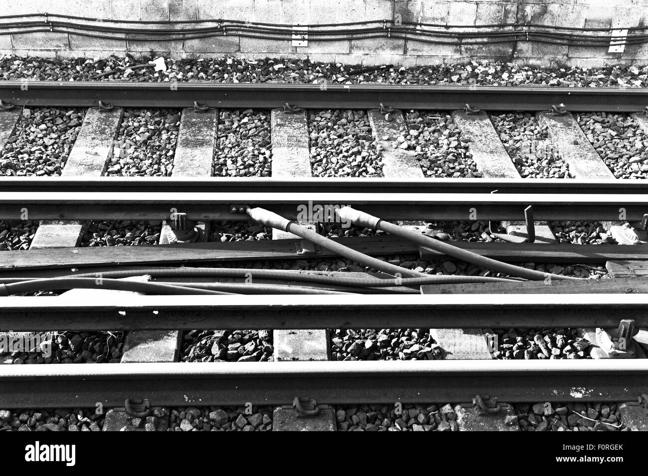 Railway track points hi-res stock photography and images - Alamy