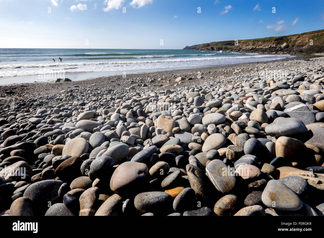 Abermawr beach on the North Pembrokeshire Coast, Wales Stock Photo - Alamy