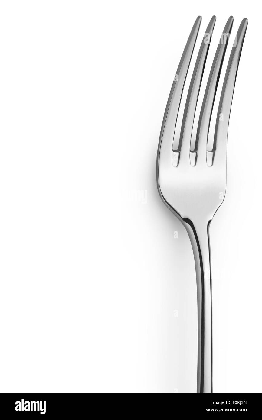 close up of a fork on a white background with copy space Stock Photo ...