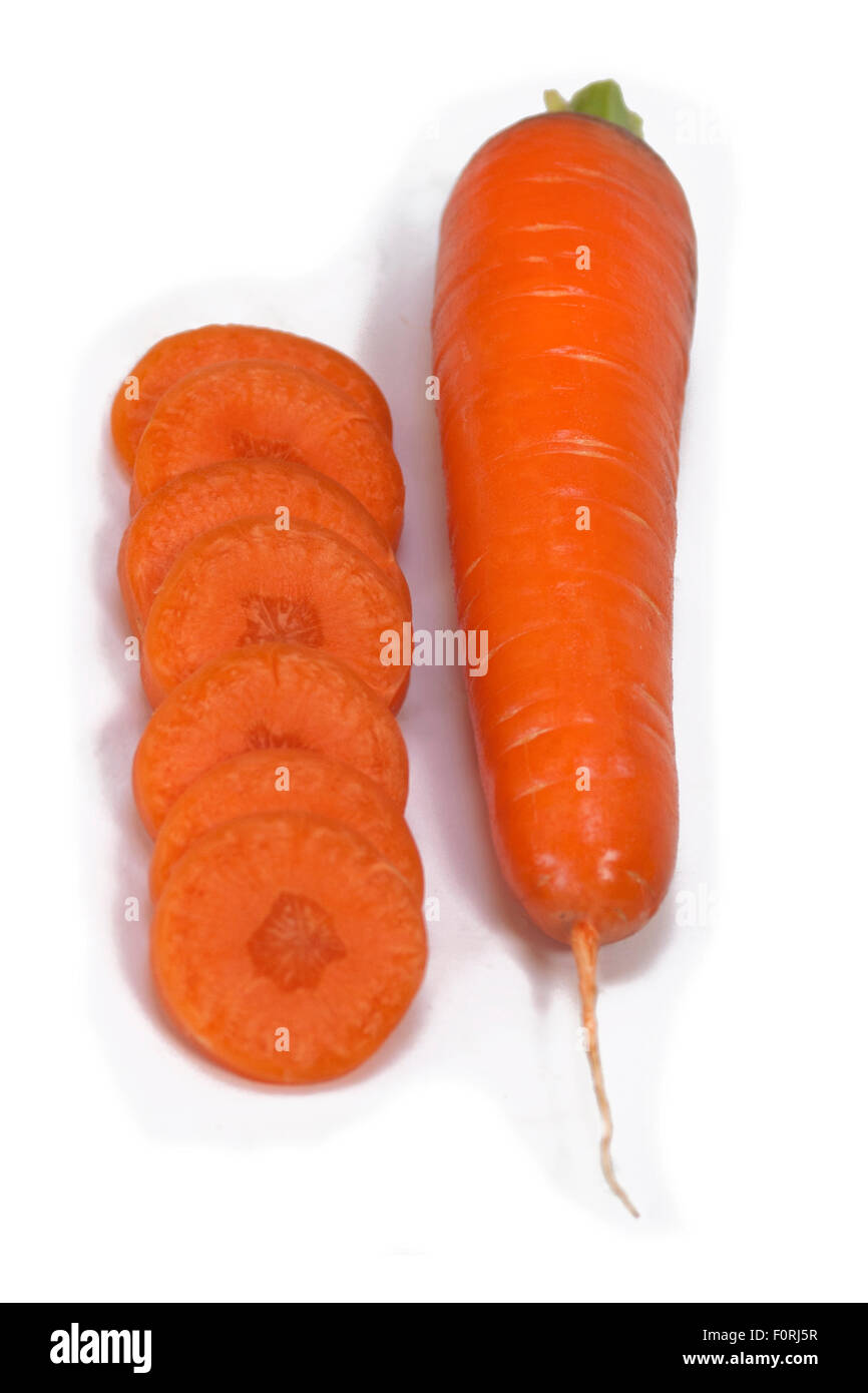 carrot and cut slices Stock Photo - Alamy