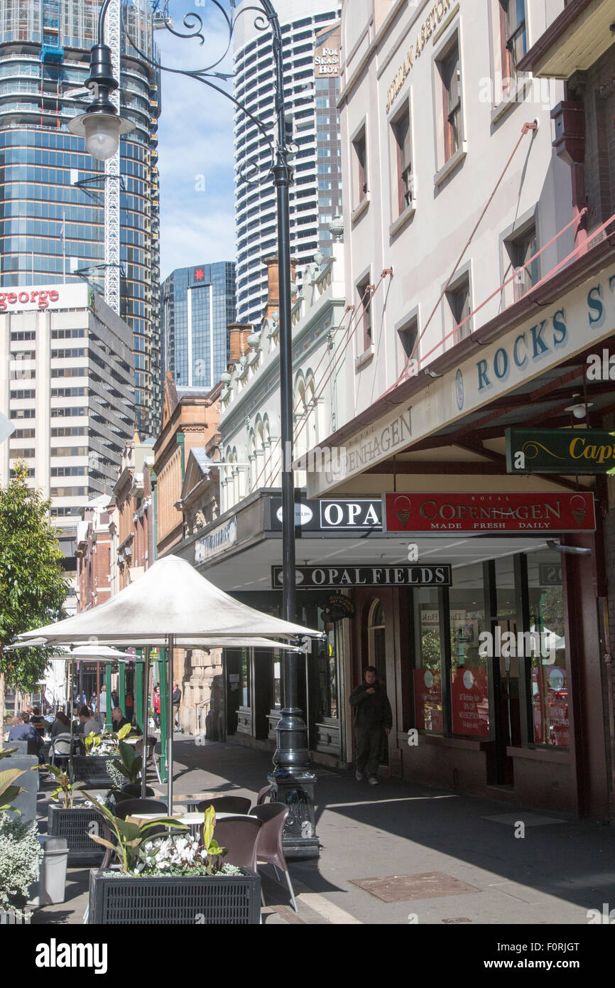 The Rocks area of Sydney where the first european settlement took place ...