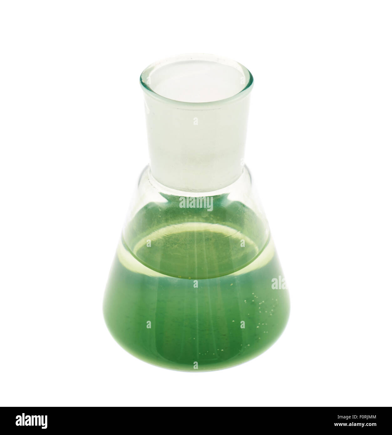 Erlenmeyer flask filled with liquid Stock Photo - Alamy