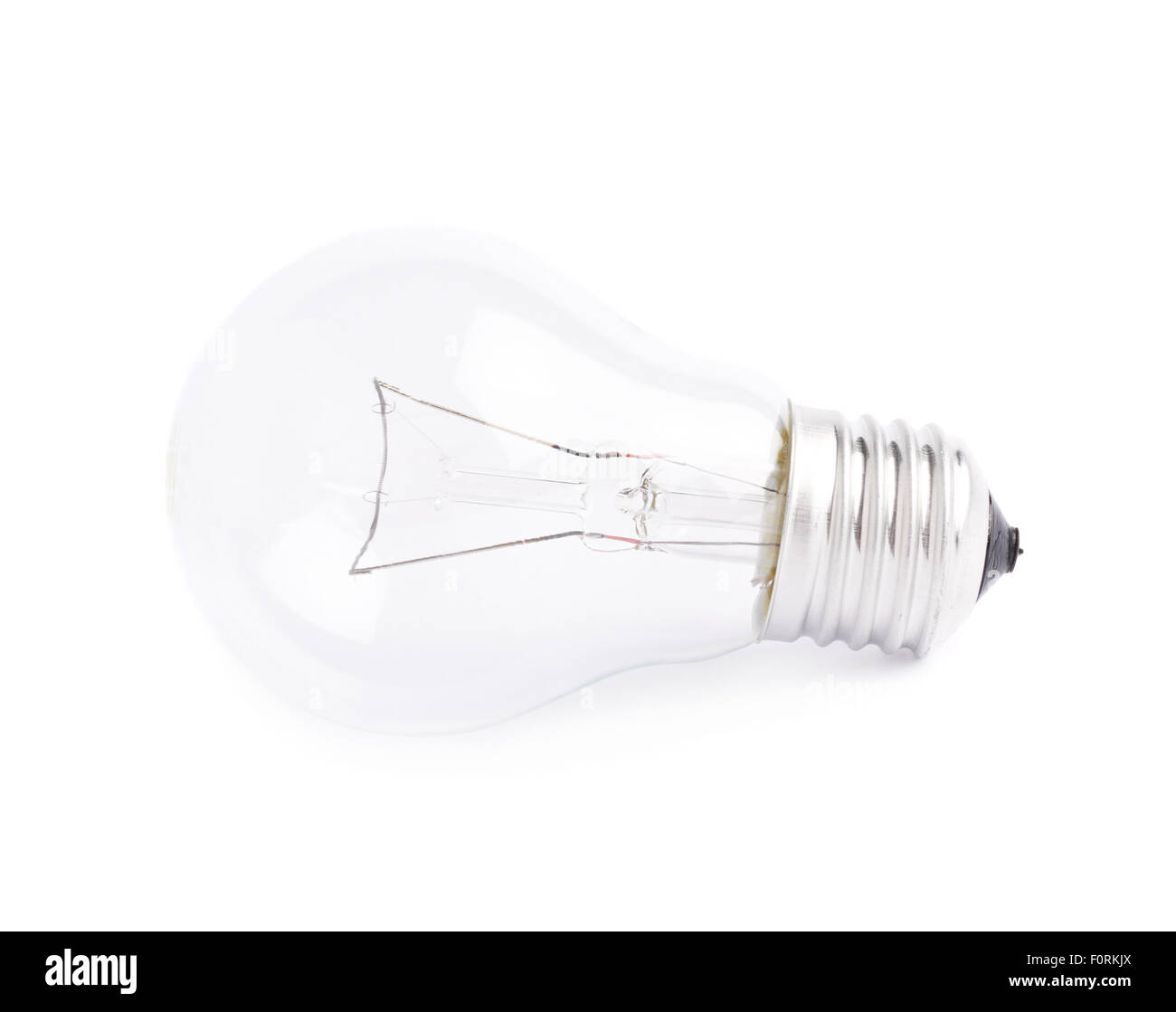 Single electric bulb isolated Stock Photo - Alamy