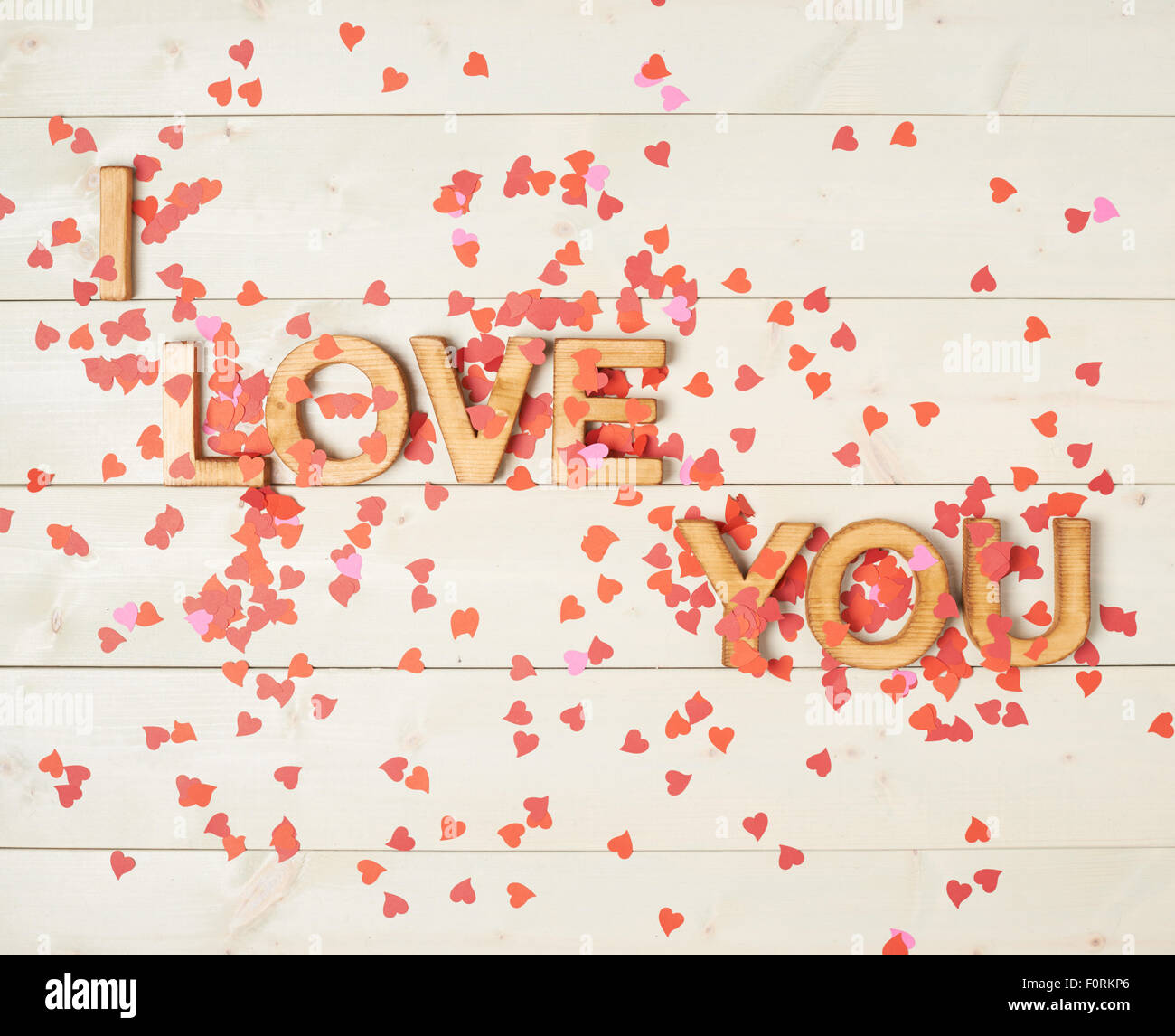 I love you composition Stock Photo - Alamy