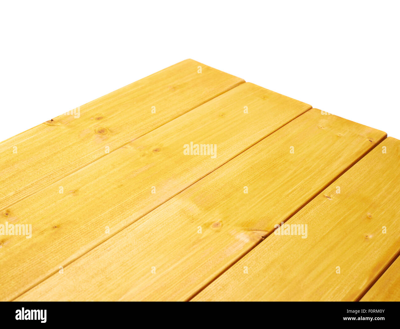 Yellow paint coated wooden boards Stock Photo - Alamy