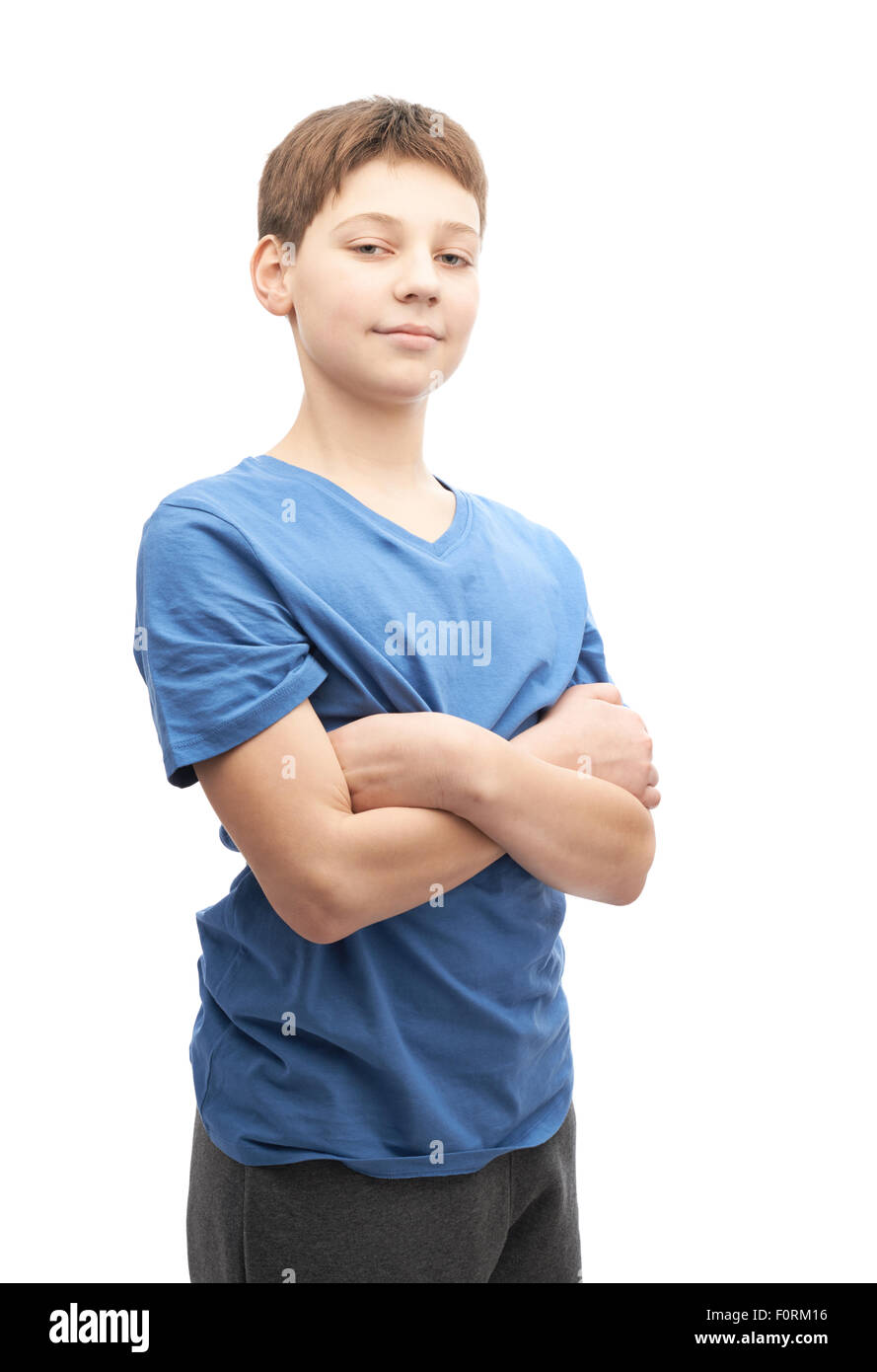 Proud young boy's portrait Stock Photo - Alamy