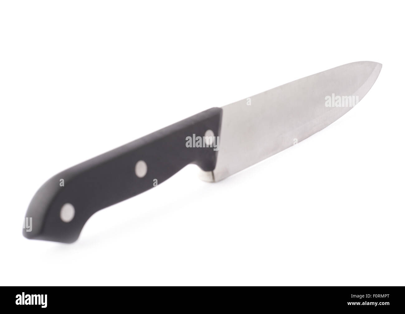 Steel kitchen knife isolated Stock Photo - Alamy