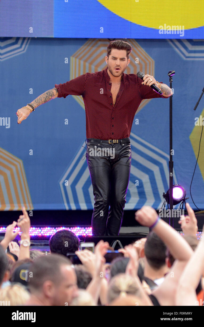 Adam Lambert performs live on ABC's 'Good Morning America' Featuring ...