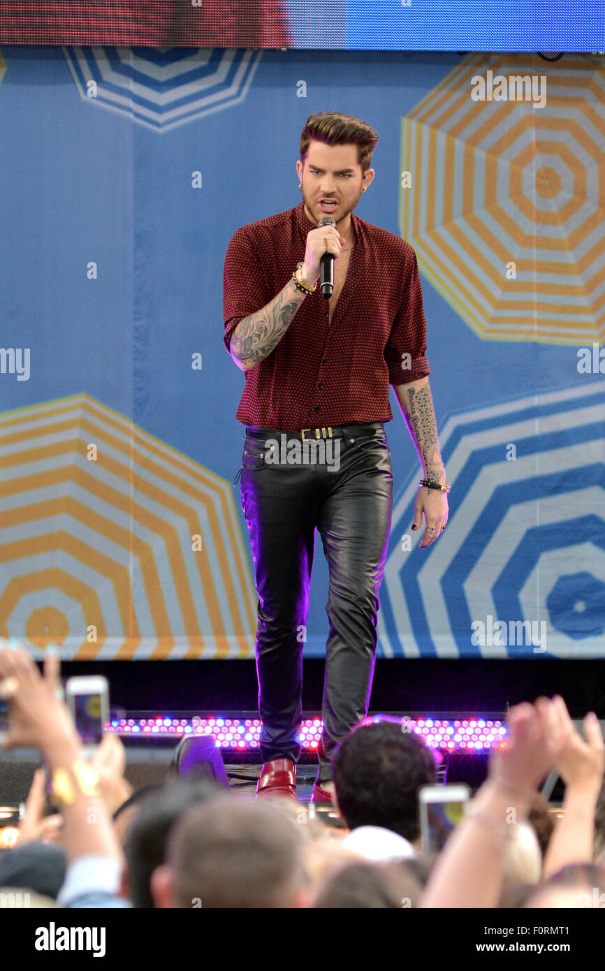 Adam Lambert performs live on ABC's 'Good Morning America' Featuring ...