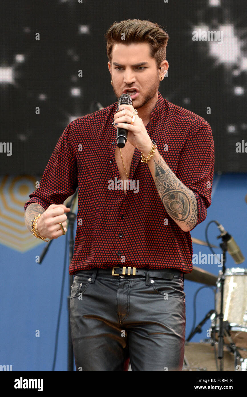 Adam Lambert performs live on ABC's 'Good Morning America' Featuring ...