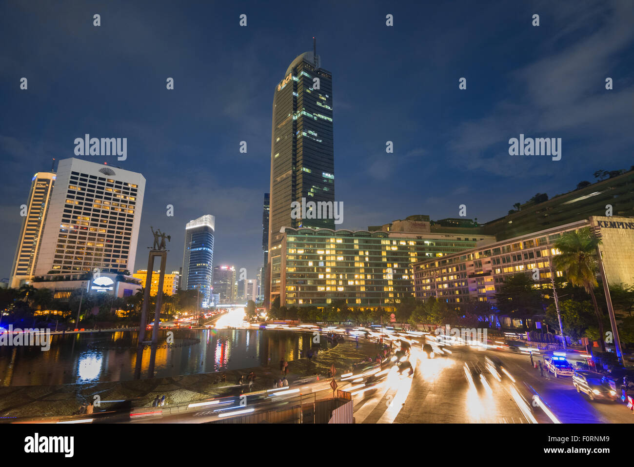 Jakarta night traffic street road hi-res stock photography and images ...