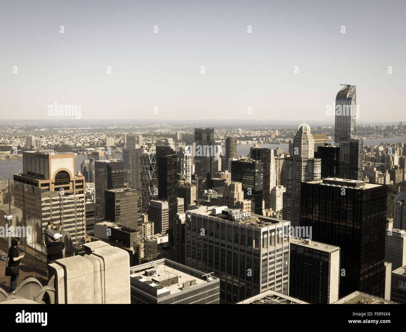 View from Top of the Rock Observation Deck, Rockefeller Center, NYC ...