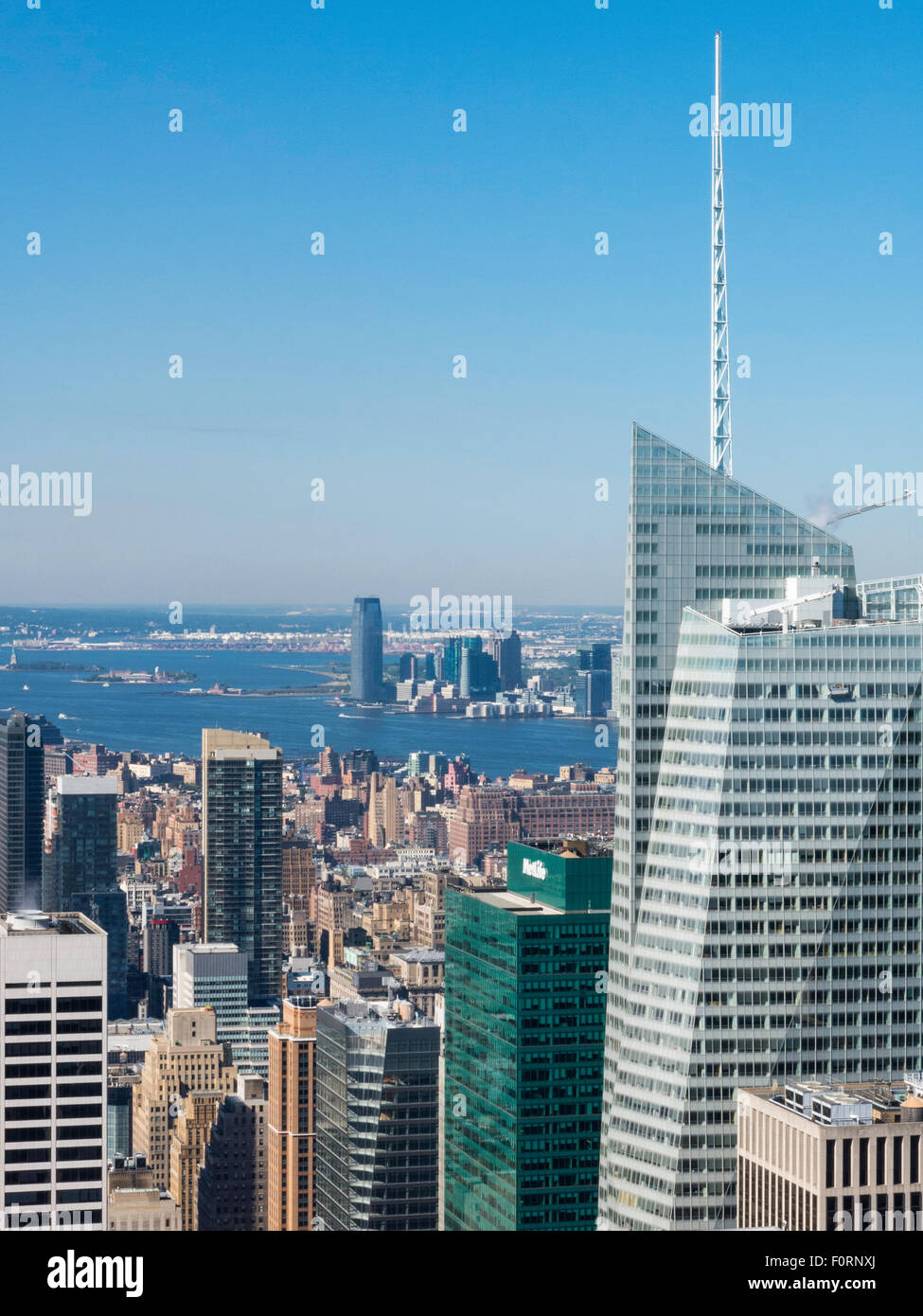 View from Top of the Rock Observation Deck, Rockefeller Center, NYC ...