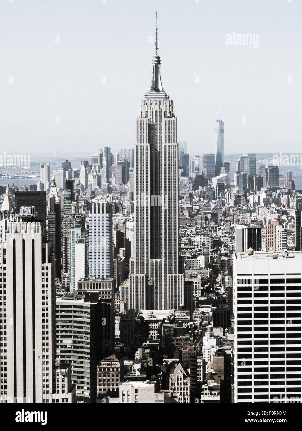 View from Top of the Rock Observation Deck, Rockefeller Center, NYC ...