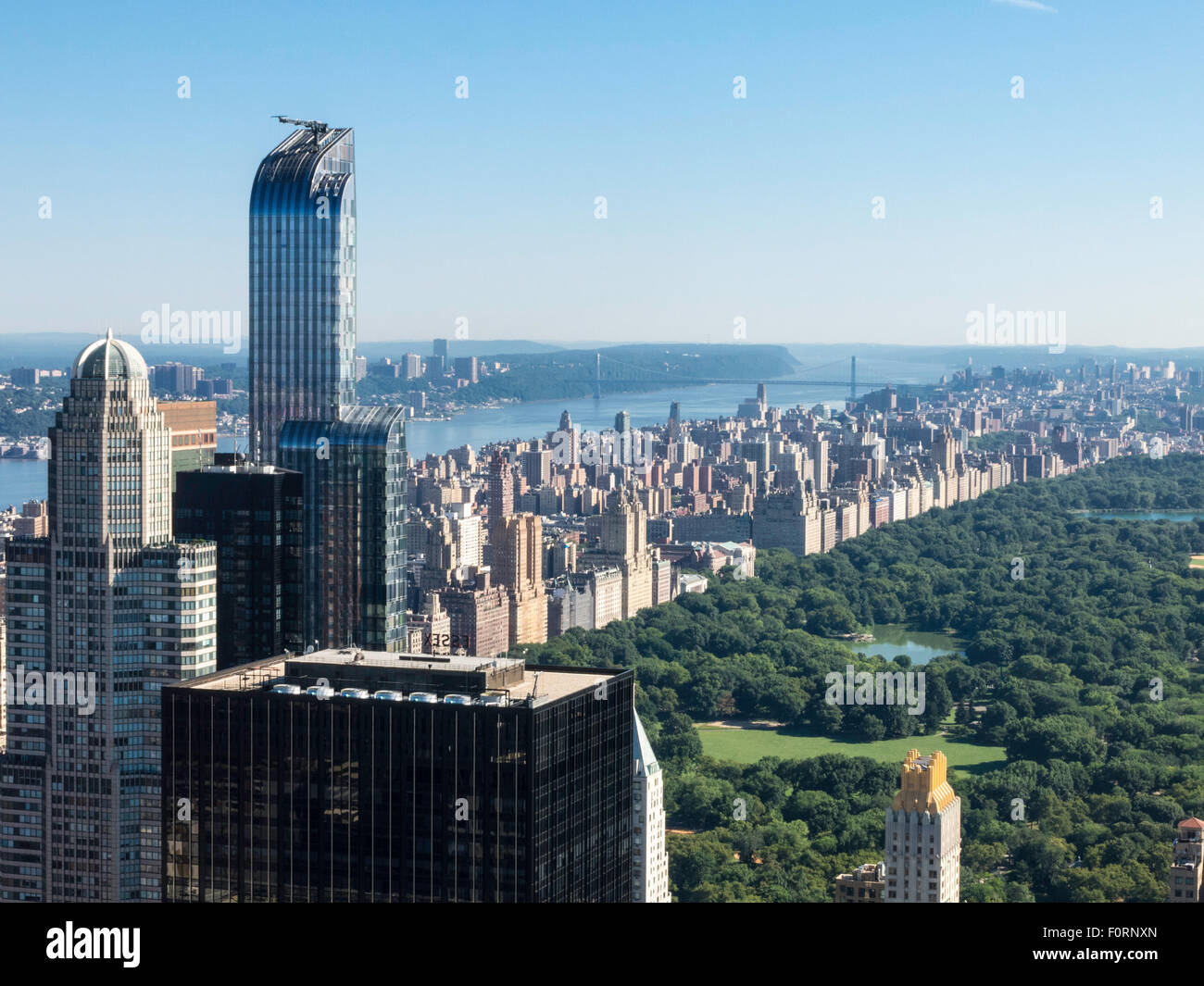 View from Top of the Rock Observation Deck, Rockefeller Center, NYC ...