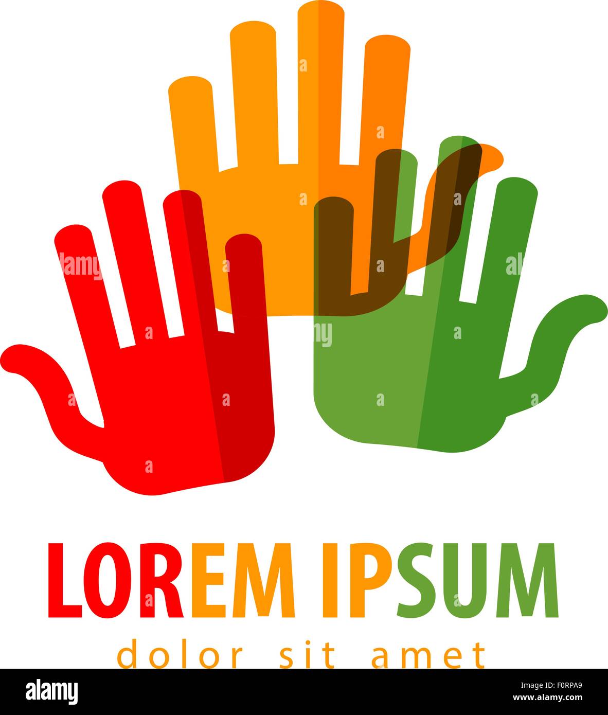 Join palms together Stock Vector Images - Alamy