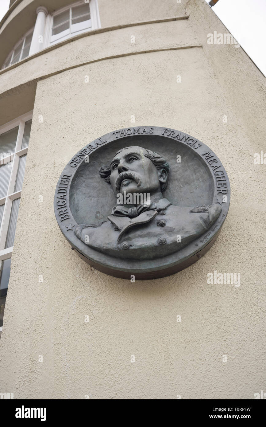 Plaque of Brigadier General Thomas Francis Meagher in Waterford ...