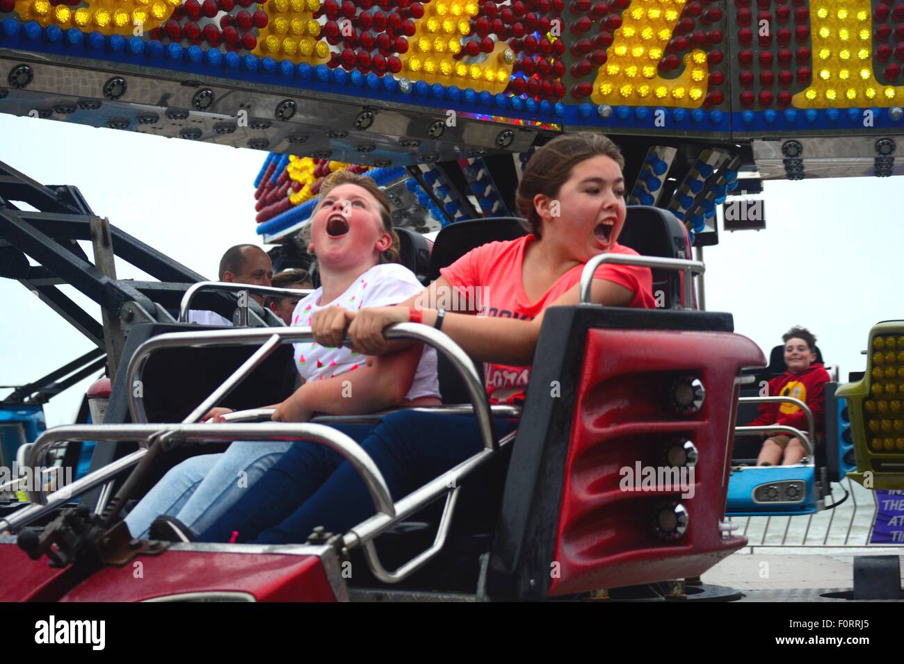 Girls On Funfair Ride On High Resolution Stock Photography and Images ...