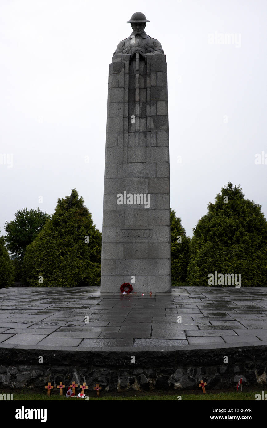 The Saint Julien Memorial ('Brooding Soldier'), Flanders, Belgium Stock ...