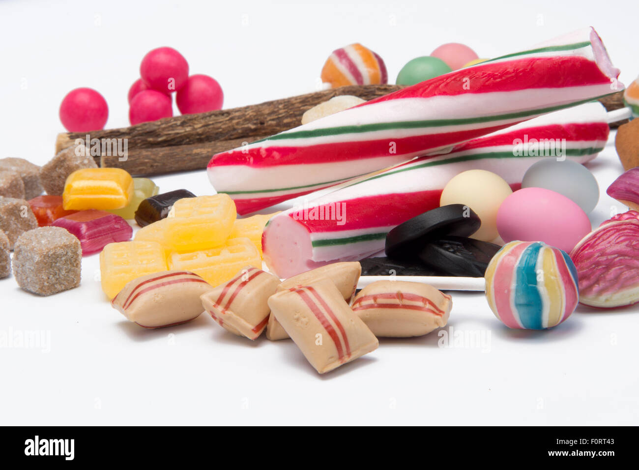 old dutch candy isolated on white background Stock Photo - Alamy