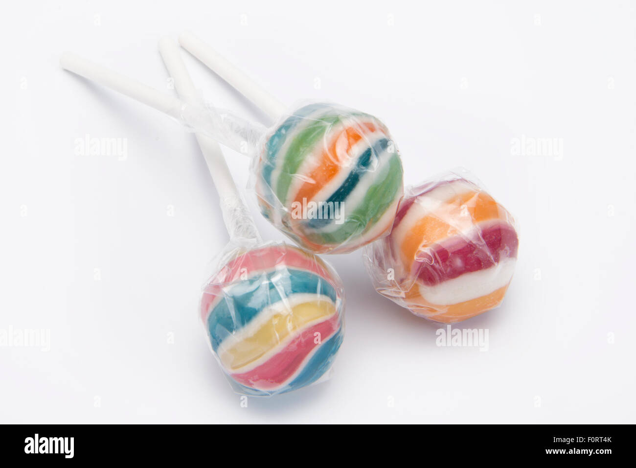 old dutch candy, three lollypops isolated on white background Stock ...