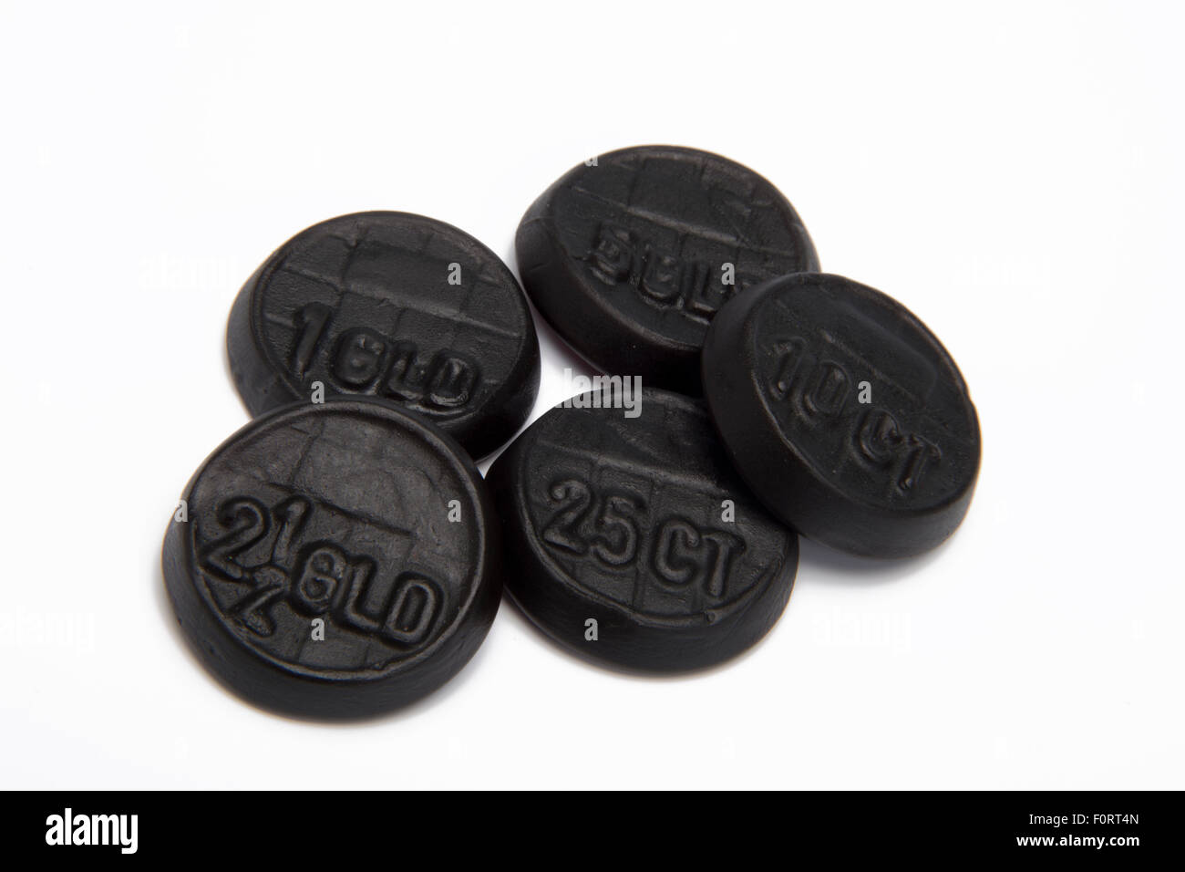 old dutch candy isolated on white background Stock Photo - Alamy