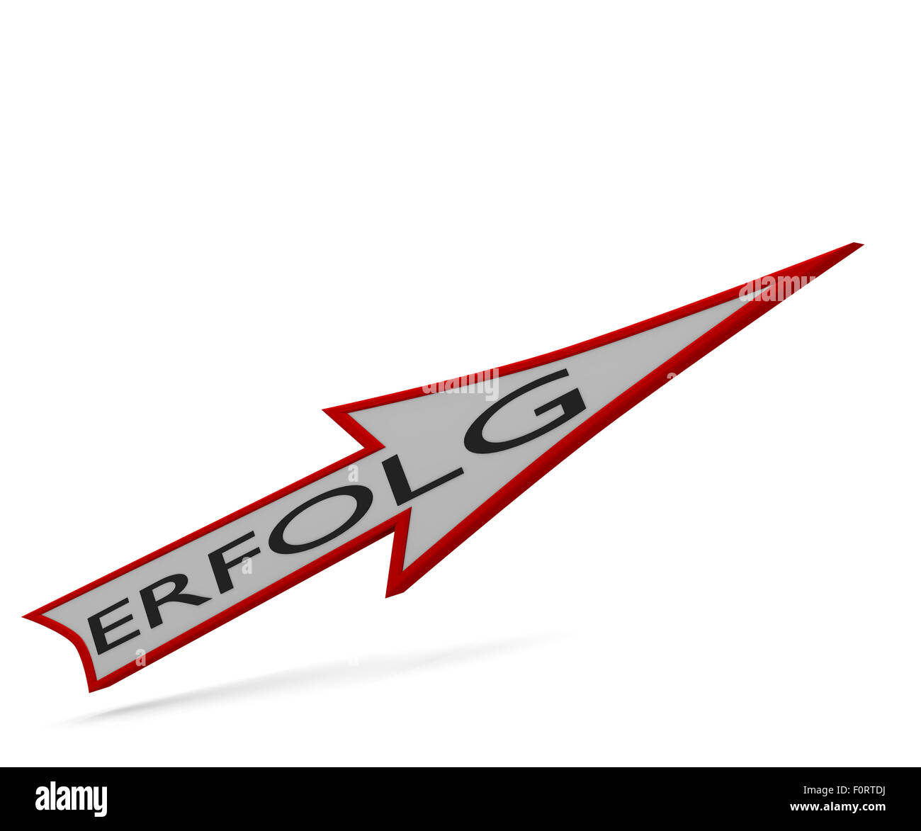 Red arrow with the German word success Stock Photo - Alamy