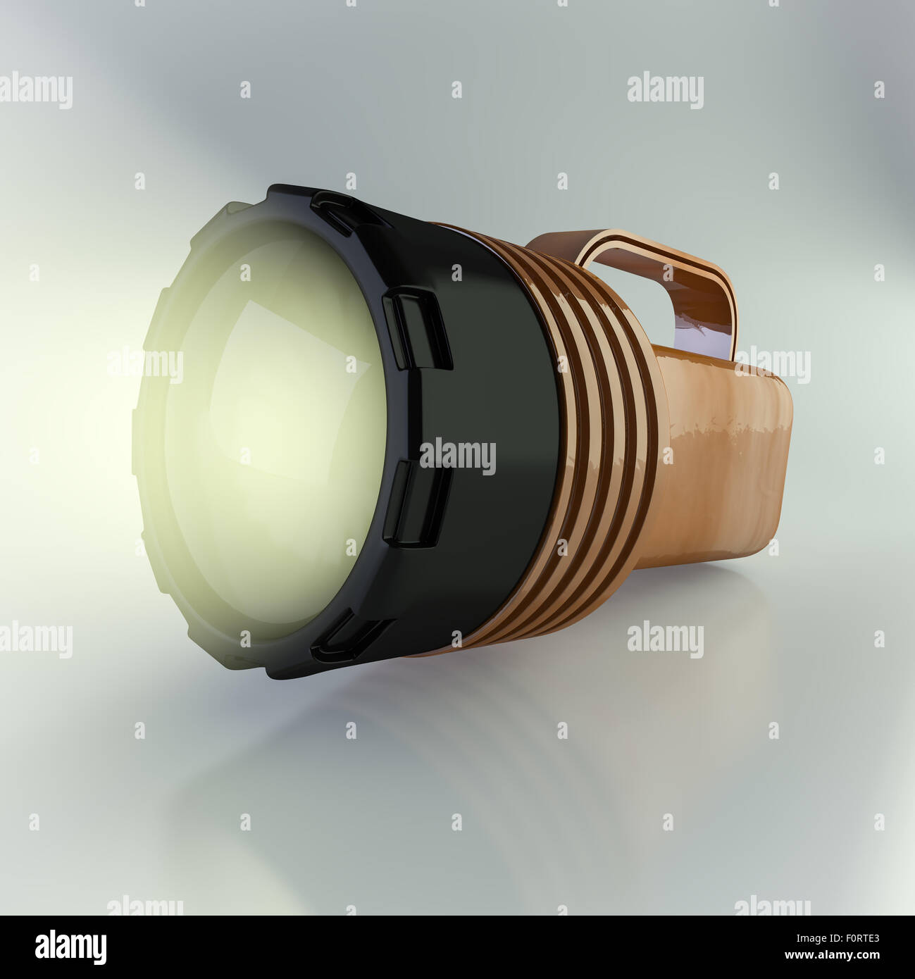 realistic 3d render of flashlight Stock Photo - Alamy