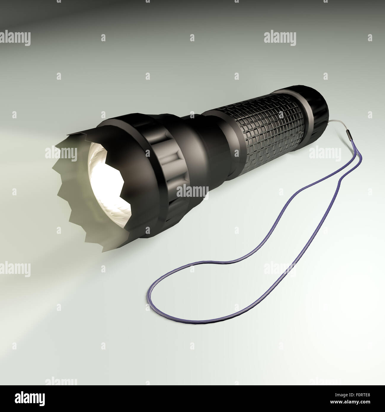 realistic 3d render of flashlight Stock Photo - Alamy