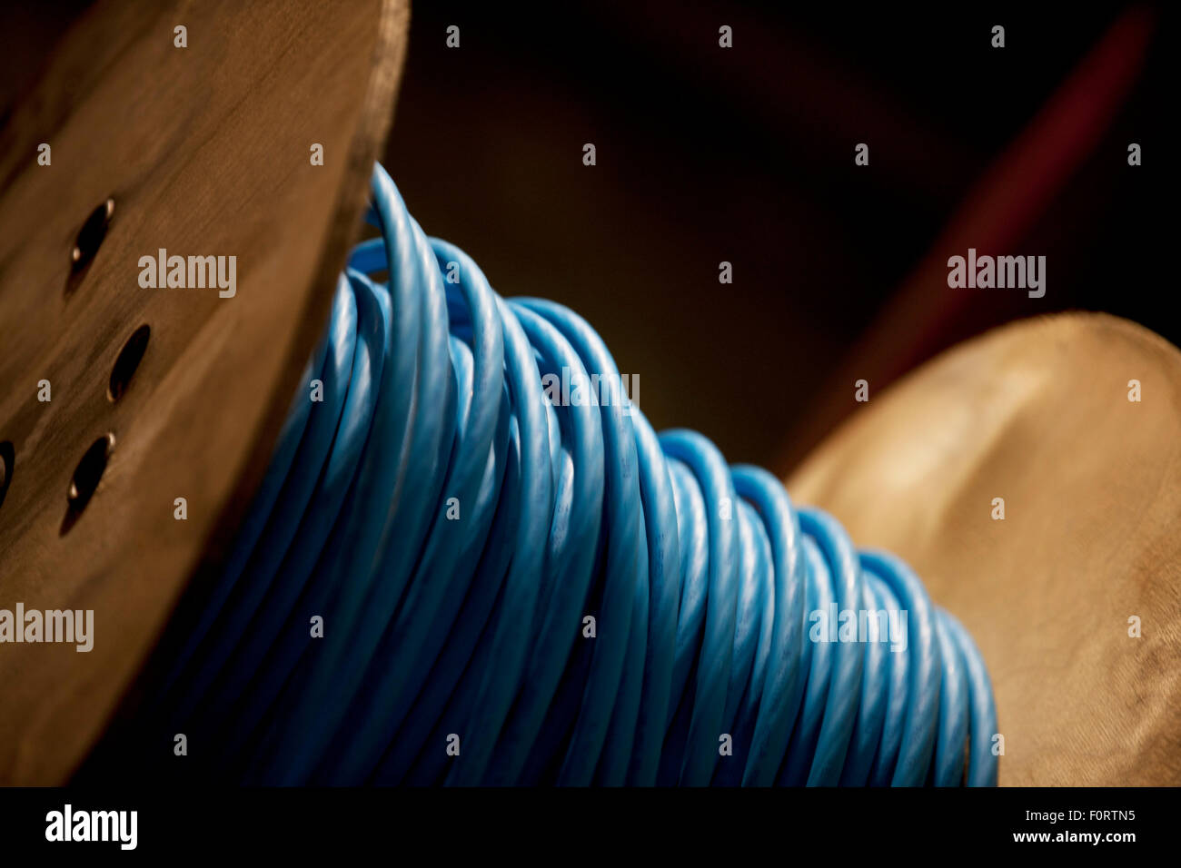 Electricity power cable reel roll hi-res stock photography and images ...